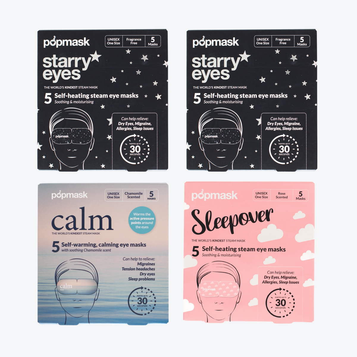 Dream Self-Heating Eye Mask Bundle – Popmask London