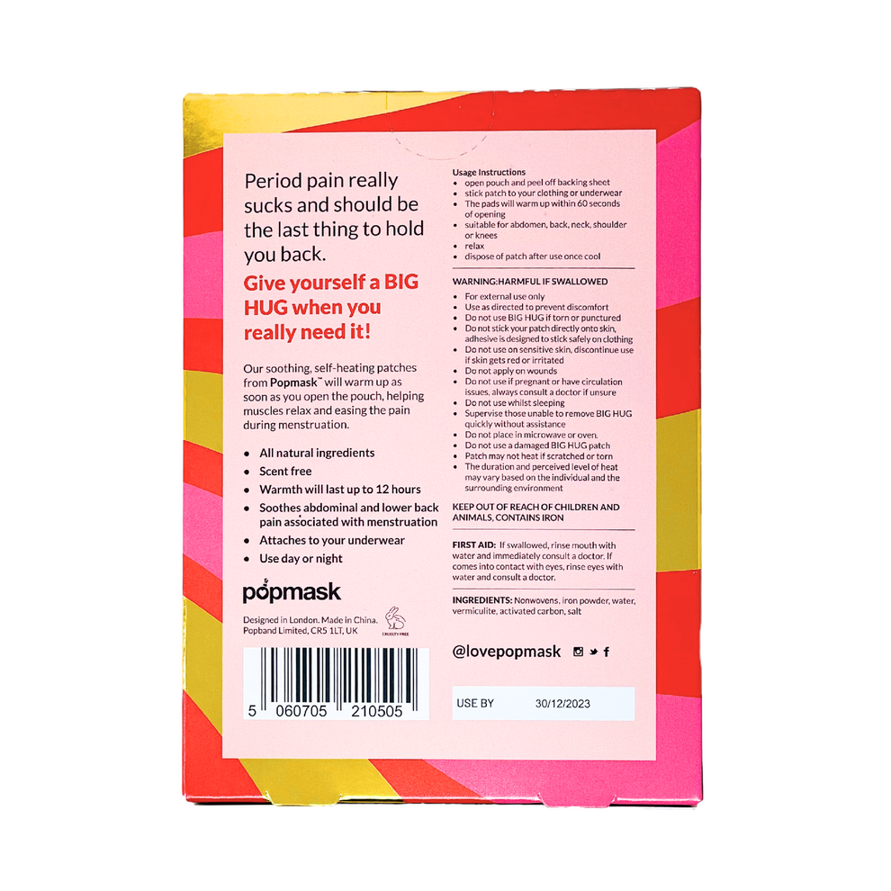 Big Hug Self-Heating Patches – Popmask London
