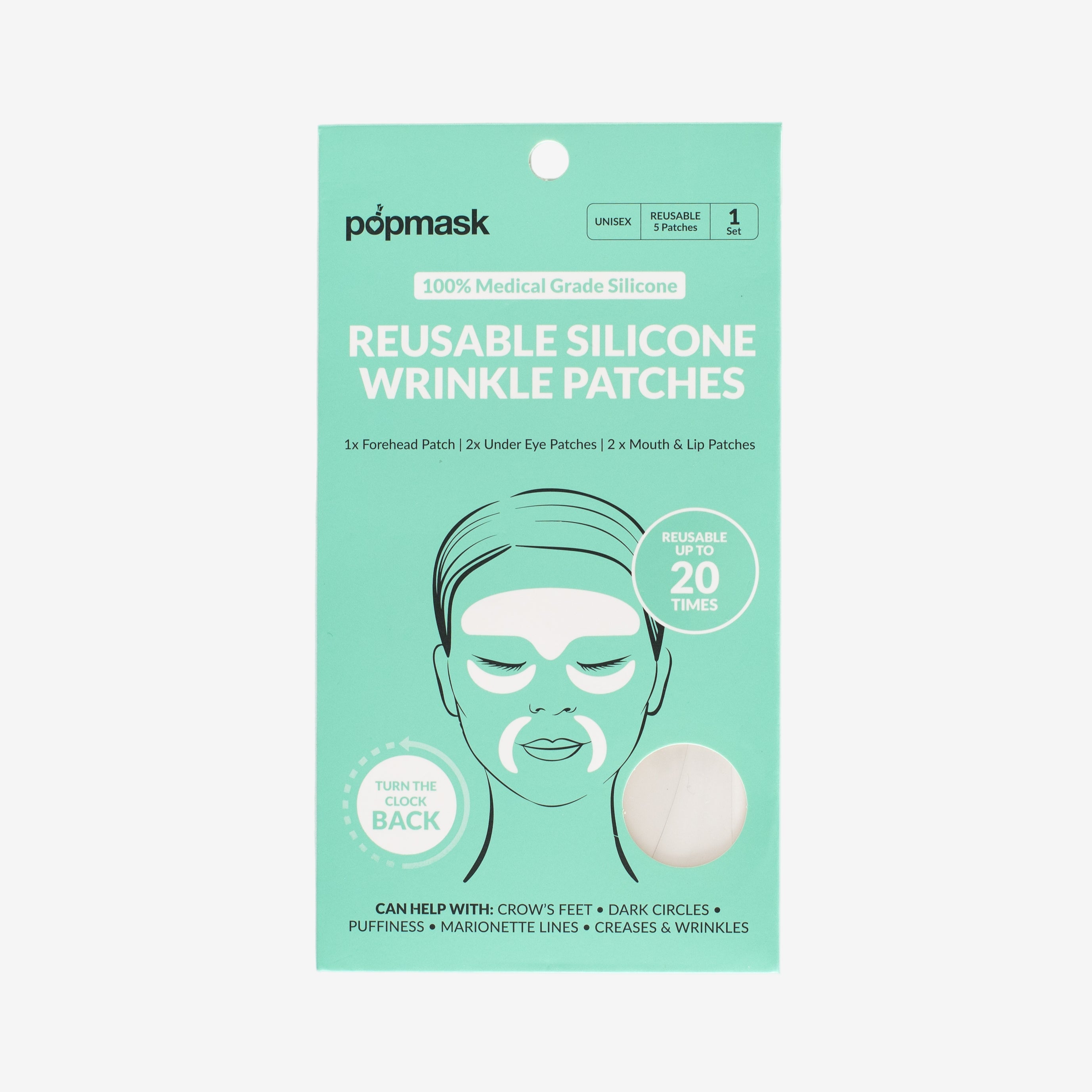 Reusable Silicone Wrinkle Patches – Popmask London